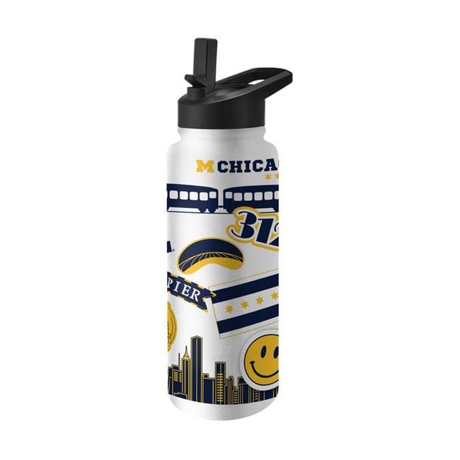 Logo Brands 171-S34QB-CH63 Michigan Chicago 34 oz Native Quencher ...