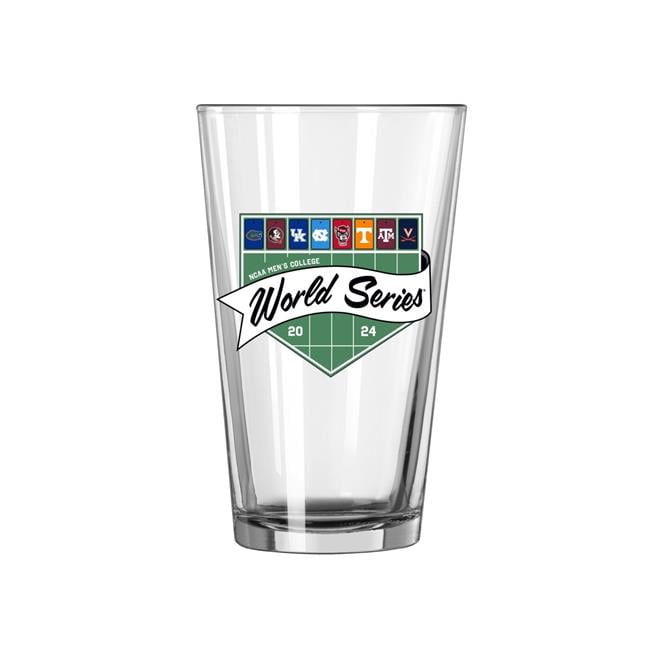 Logo Brands 2024 NCAA Mens Baseball 16 oz Final 8 Teams Pint Glass ...