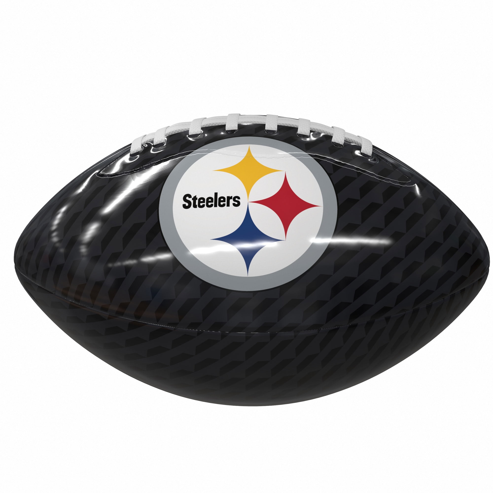 Logo Brands NFL Pittsburgh Steelers Carbon Fiber Mini Glossy Football ...