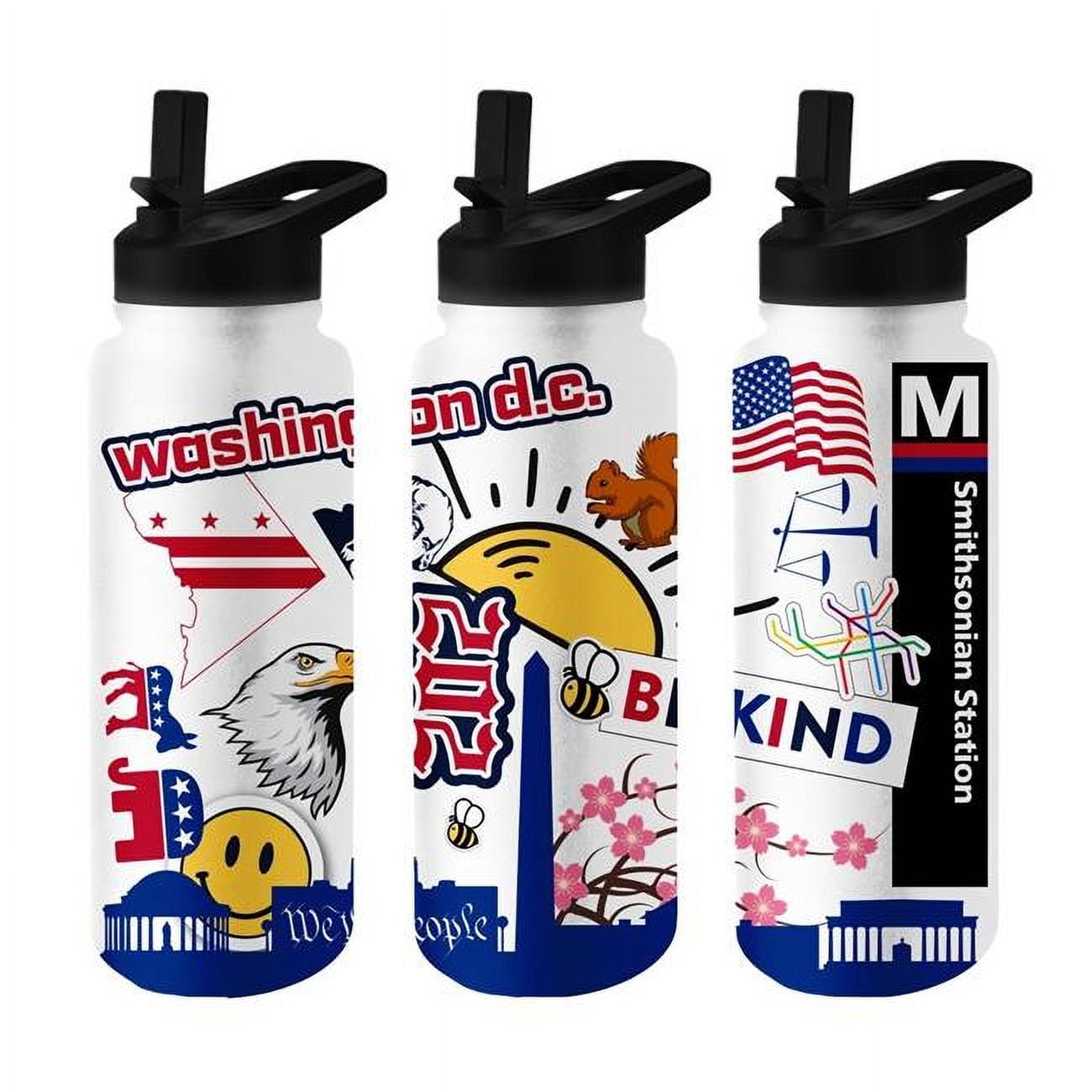 Logo Brands C4889-S34QB-63 Washington DC 34 oz Native Quencher Bottle ...