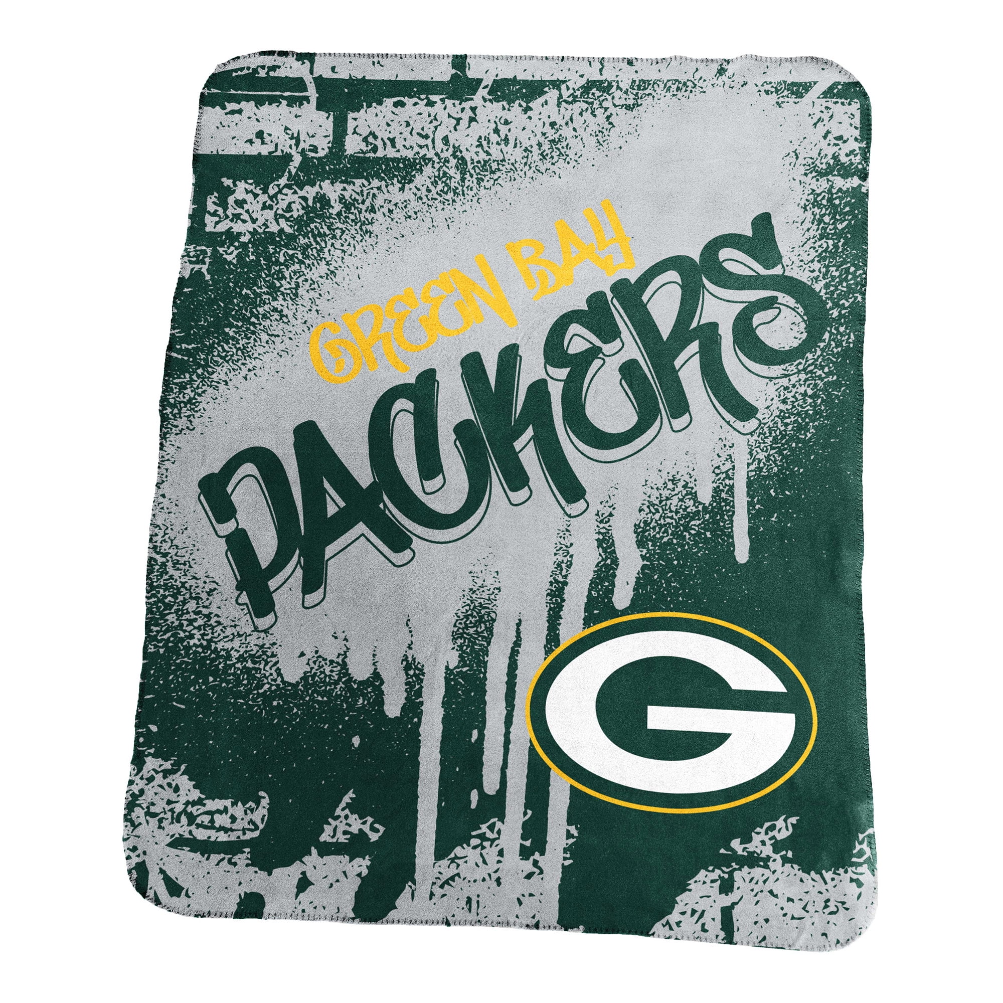 Logo Brands Green Bay Packers 50" x 60" Classic Graffiti Fleece Throw ...