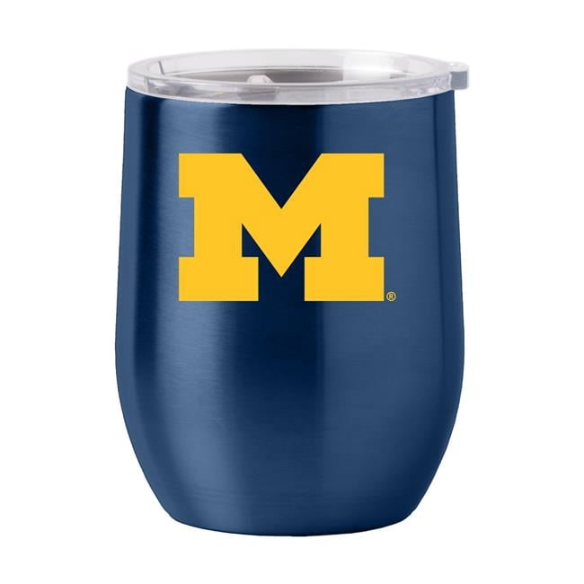 Logo Brands 171-S16CB-1 Michigan 16 oz Gameday Stainless Curved ...