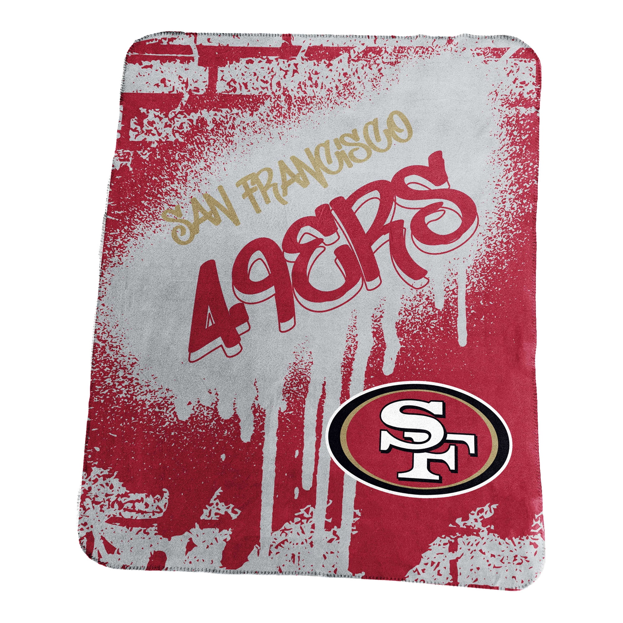 Logo Brands San Francisco 49ers 50" x 60" Classic Graffiti Fleece Throw ...