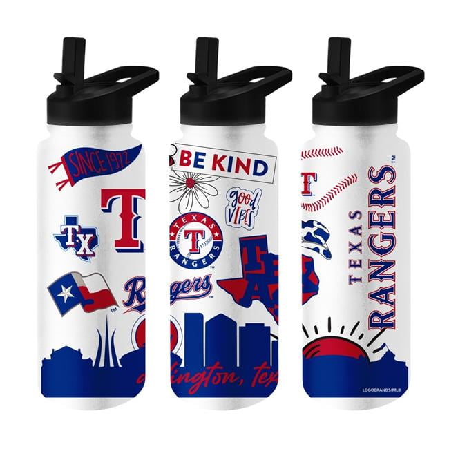 Logo Brands Texas Rangers 34 oz Native Quencher Bottle - Walmart.com