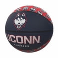 Logo Brands 226-91MR-1 UConn Repeating Logo Mini-Size Rubber Basketball ...