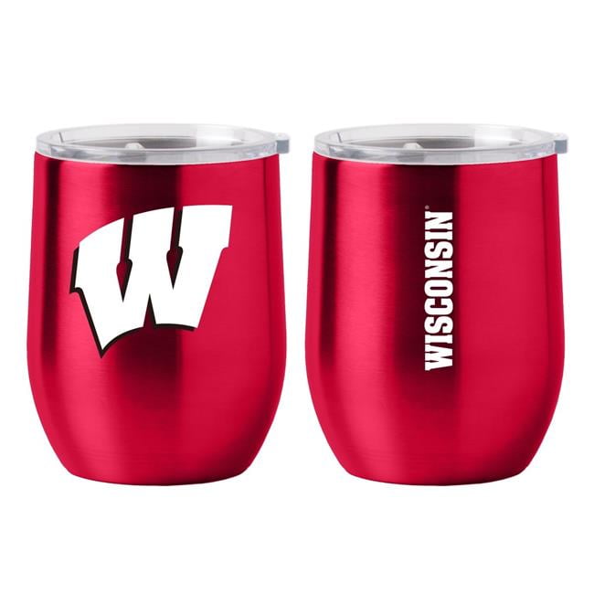 Logo Brands 244-S16CB-1 Wisconsin Gameday Stainless 16 oz Curved ...