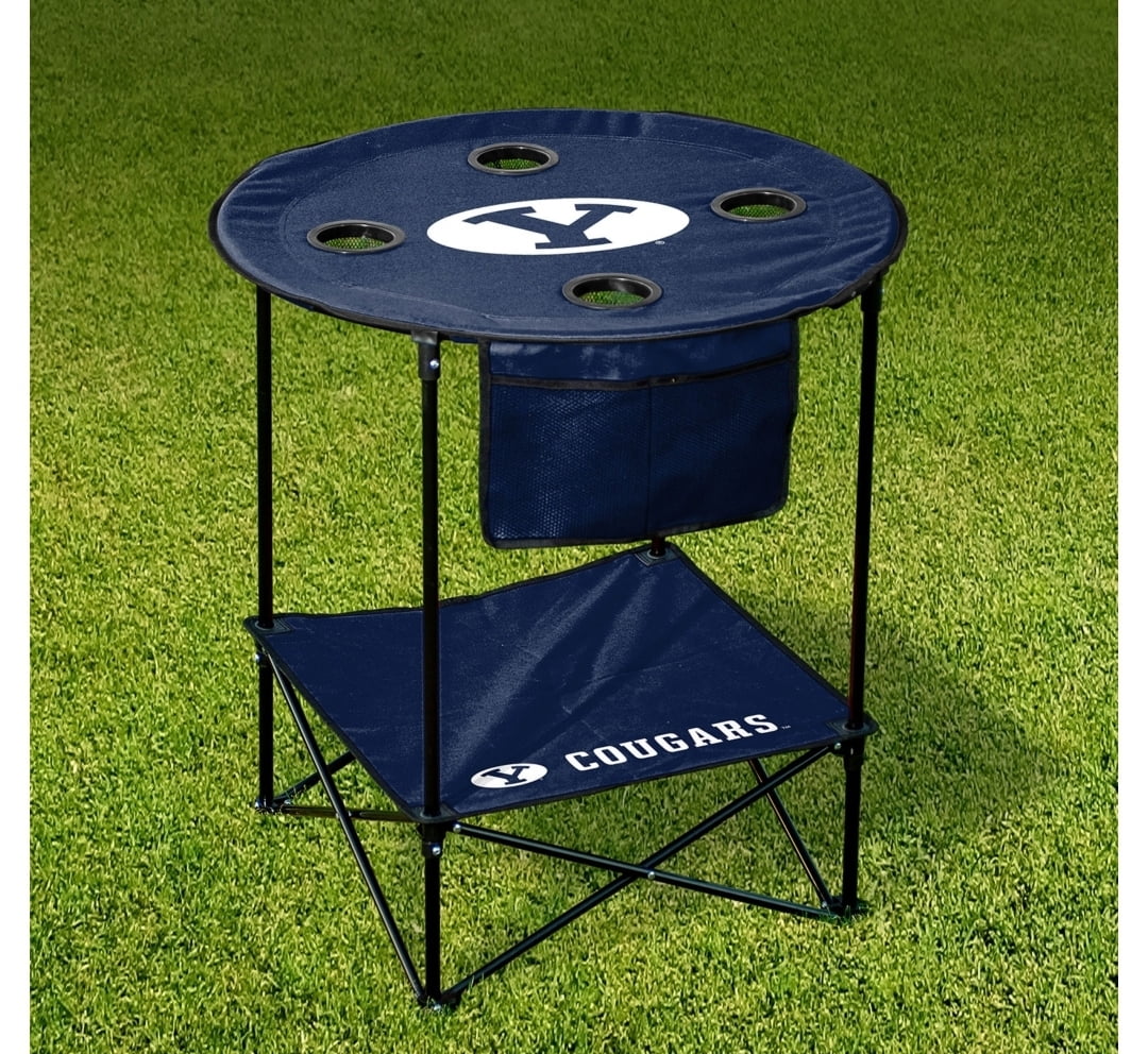 Logo Brands XL Round Table Tailgating Camping BYU Cougars - Walmart.com
