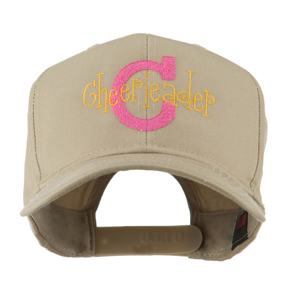 Logo C with Cheerleader Words Embroidered Cap - Khaki OSFM - Walmart.com