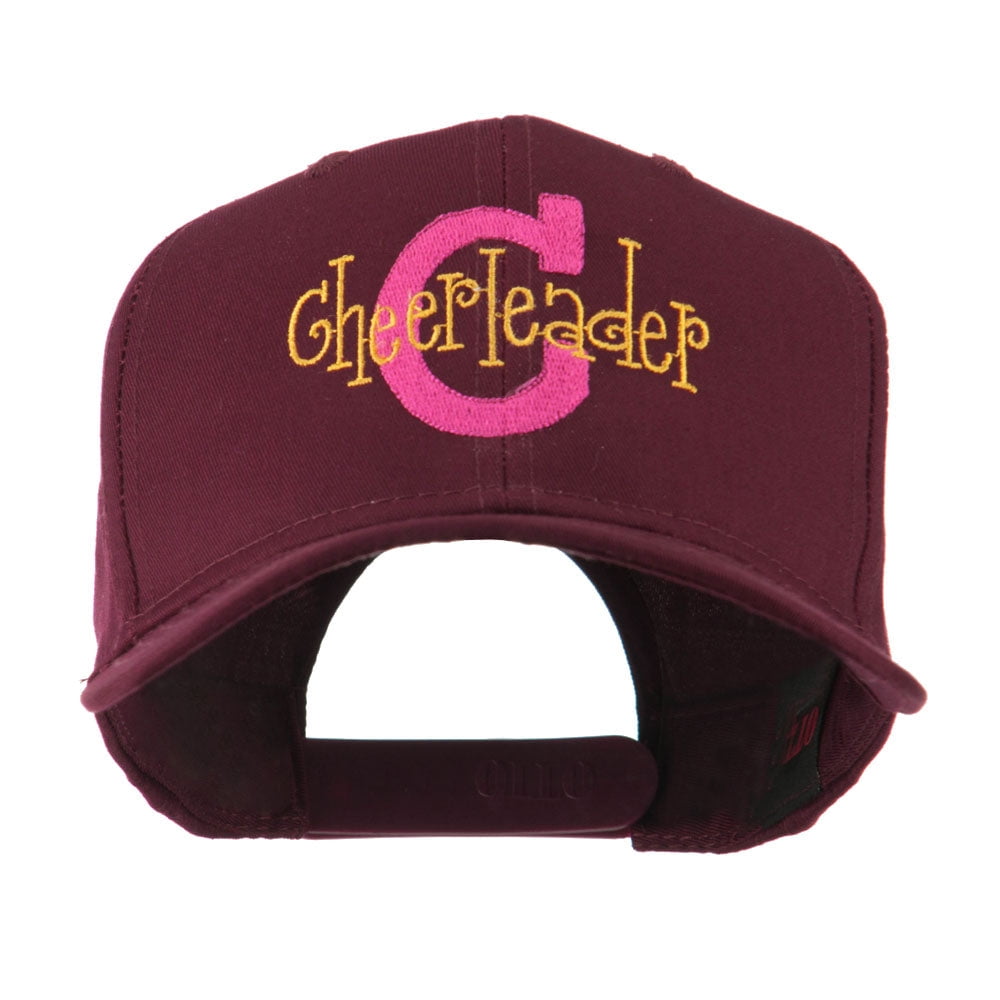 Logo C with Cheerleader Words Embroidered Cap - Maroon OSFM - Walmart.com