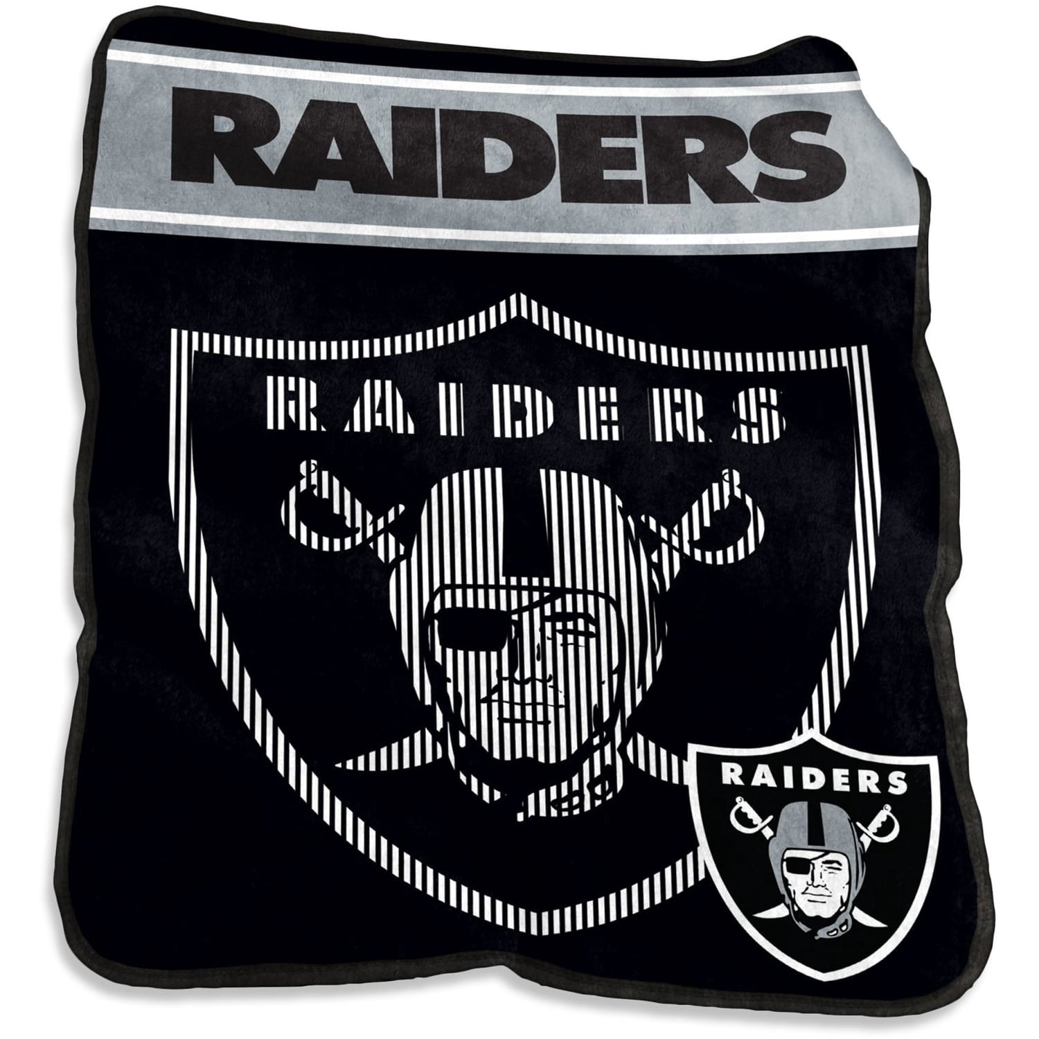 Las Vegas Raiders 60'' x 80'' XL Raschel Plush Throw Blanket - Walmart.com