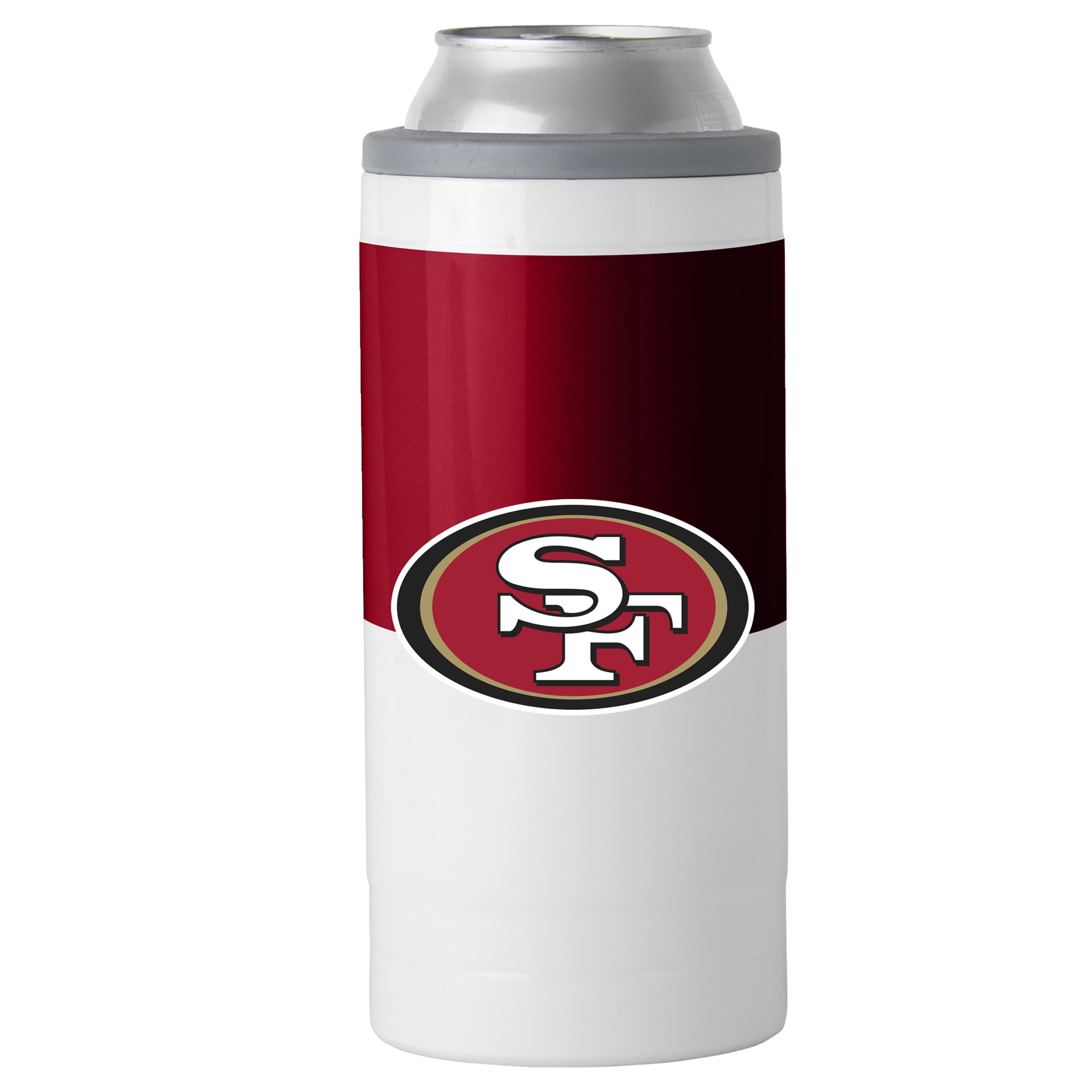 San Francisco 49ers 12oz. Colorblock Slim Can Cooler - Walmart.com