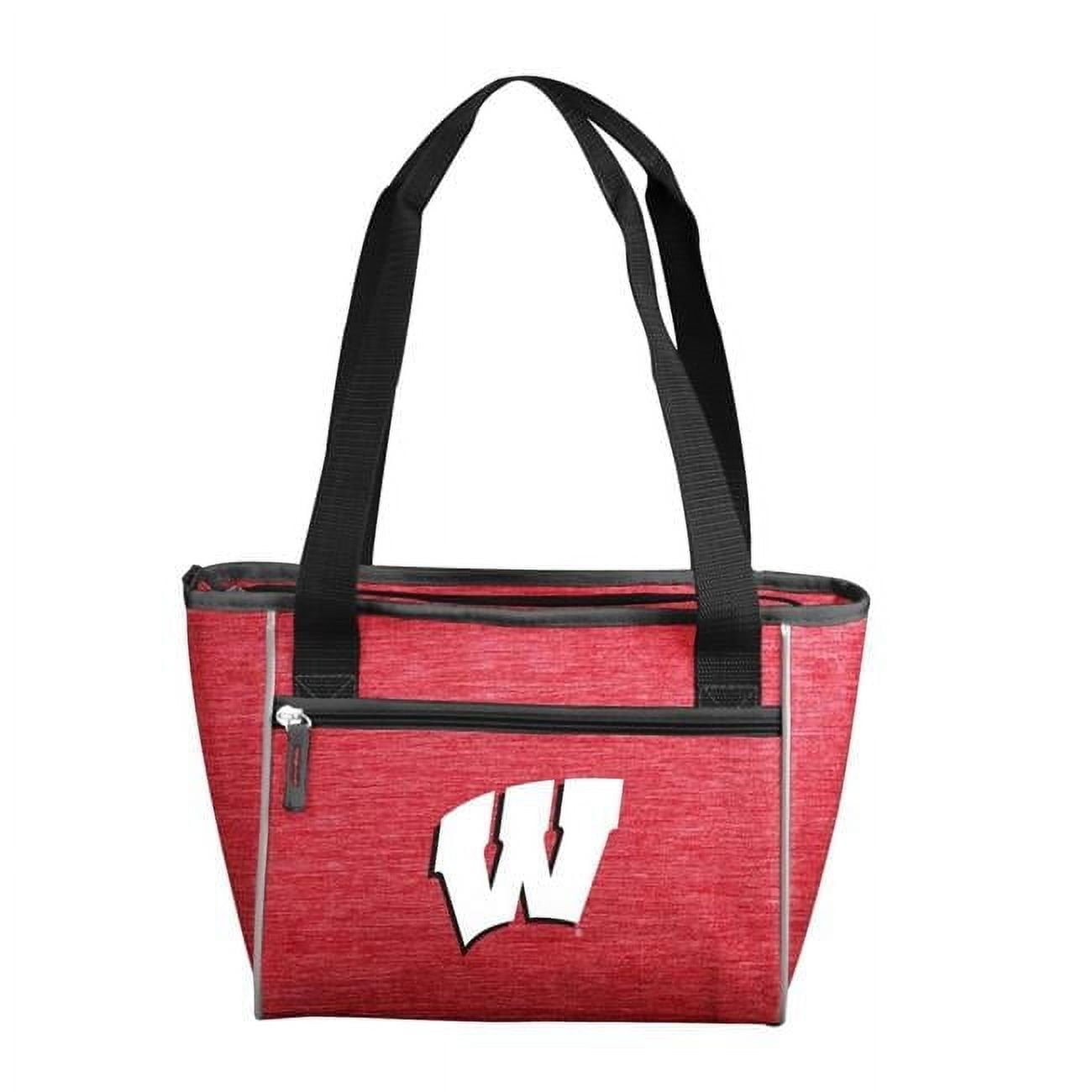 Logo Chair NCAA Wisconsin Badgers Crosshatch Cooler Tote Bag Holds for ...