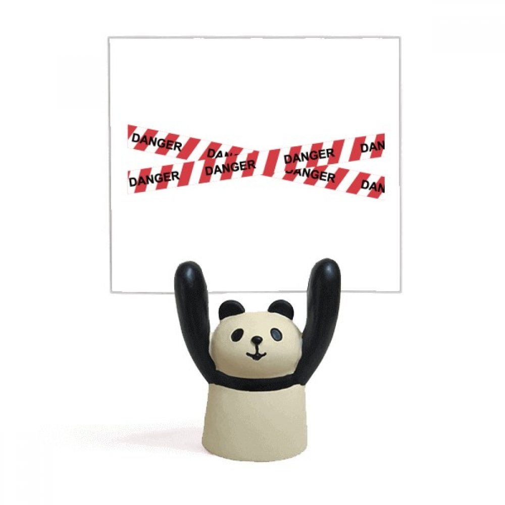 Logo Danger Line No Entry Memo Holder Cartoon Animal Panda Stand ...