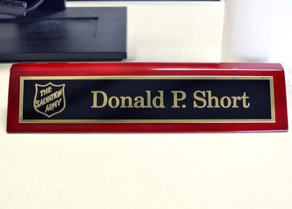 Logo Desk Plate - Desk Name Plate with Logo - Office Name Plate for ...
