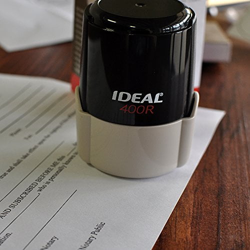 Logo Double Round Border Stamp - 3 Lines of Text - Self-Inking Stamper ...