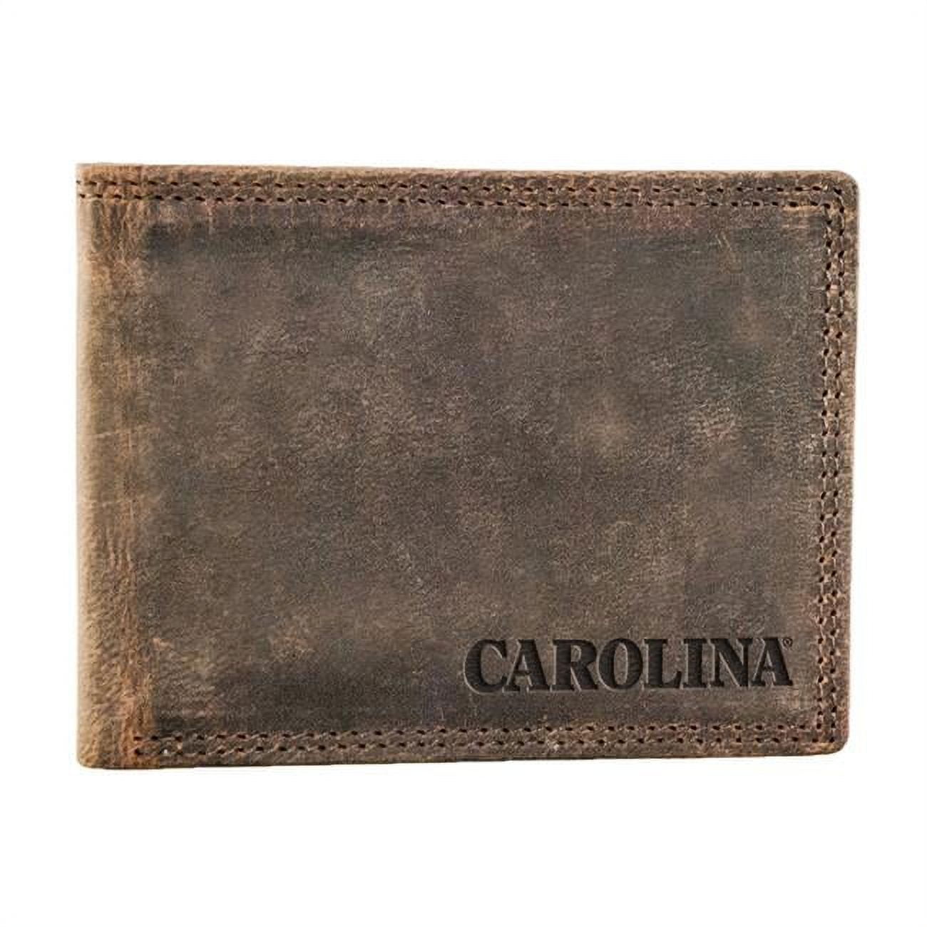Logo Embossed Leather Billfold, Brown - Walmart.com