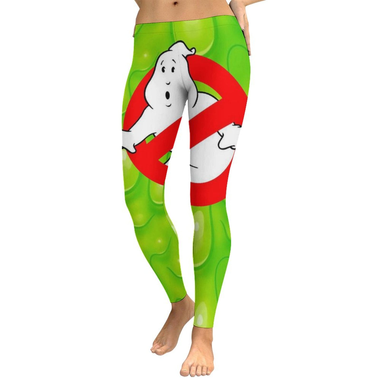 Logo Ghostbusters Movie Yoga Pants Women High Waisted Tummy Control Non ...