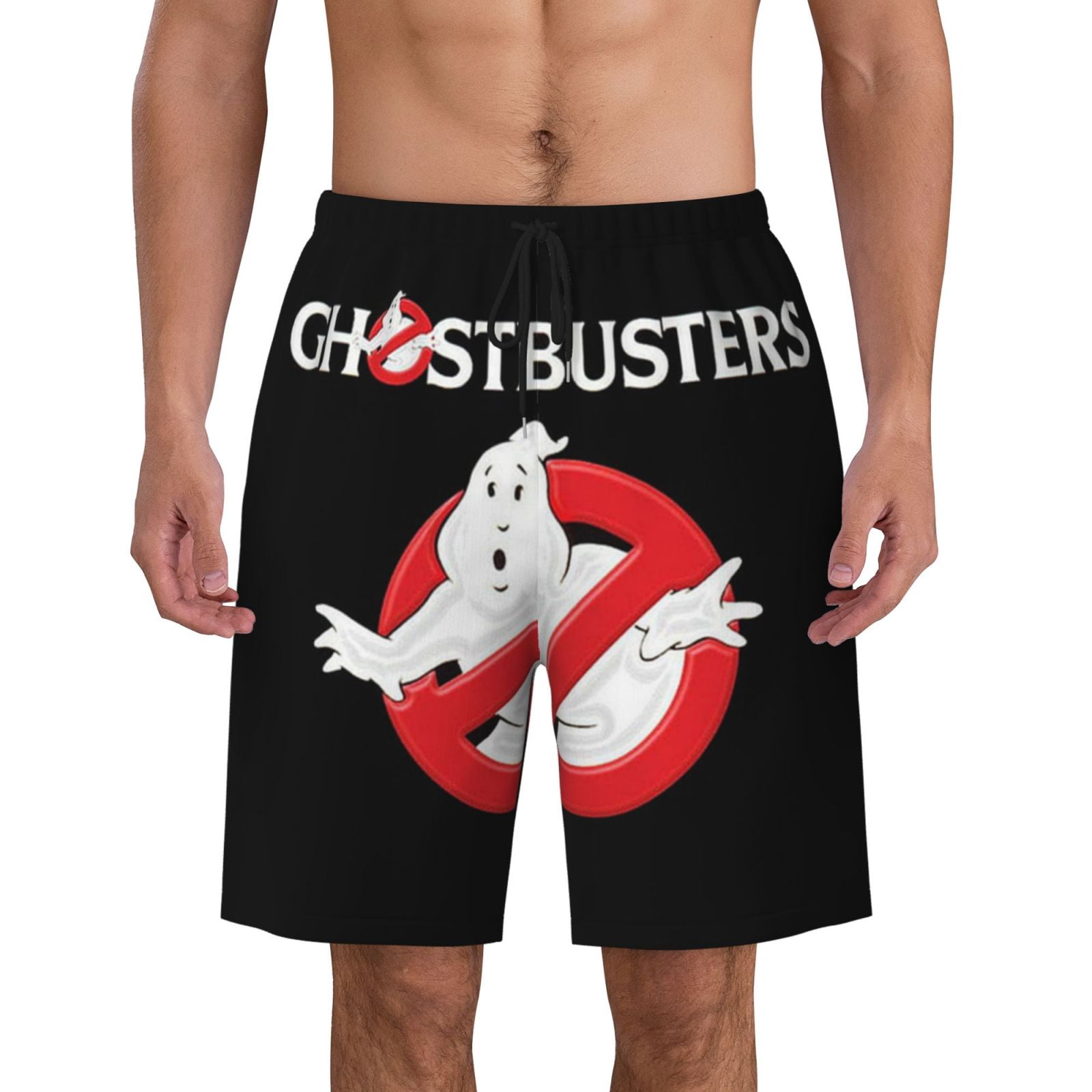 Logo Ghostbusters Stay Puft Men's Swim Trunks Beach Board Shorts ...