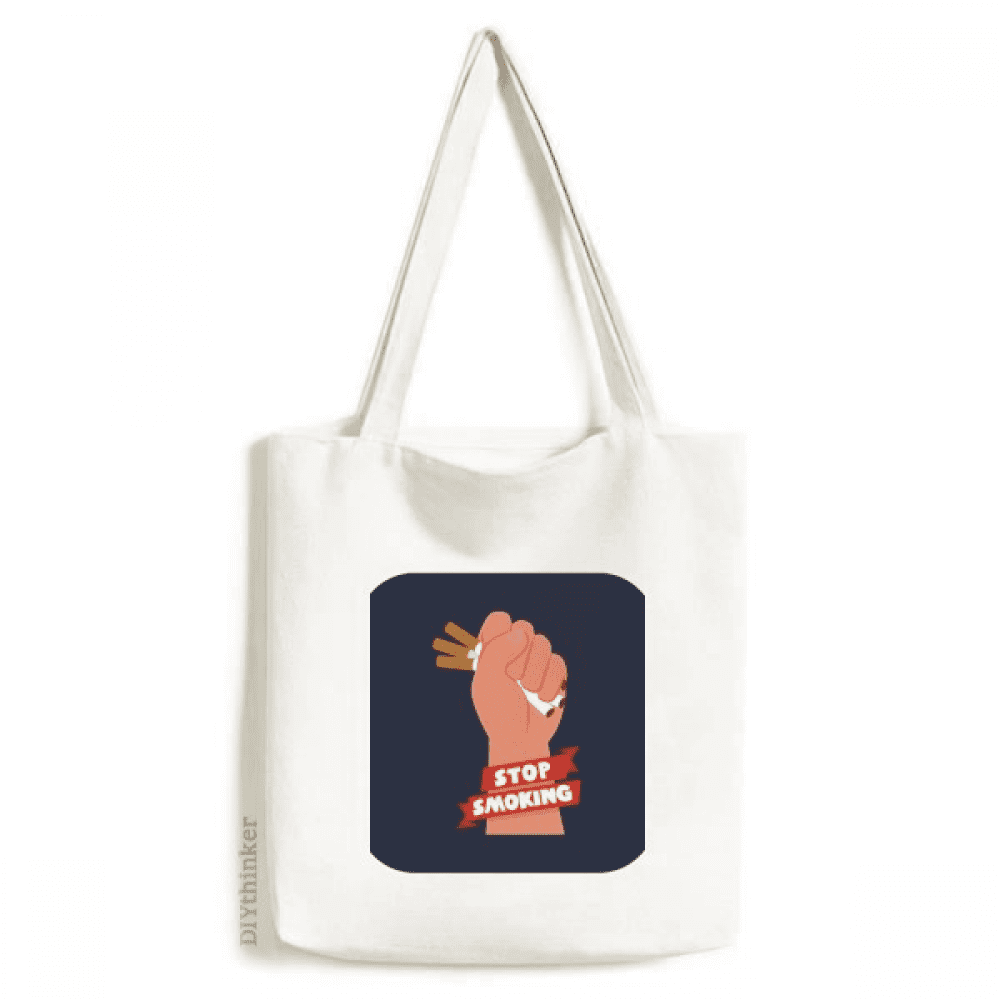 Logo Hand Grasp Cigarettes Tote Canvas Bag Shopping Satchel Casual ...