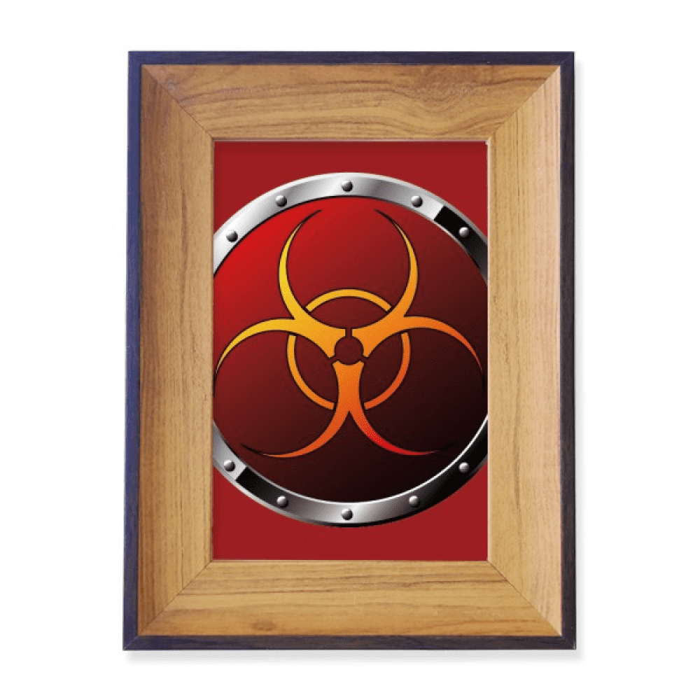 Logo Hazardous Substance Photo Frame Exhibition Display Art Desktop ...