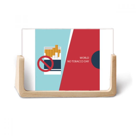 Logo Left Cigarettes Are Not Allowed World No Tobacco Day Photo Wooden ...