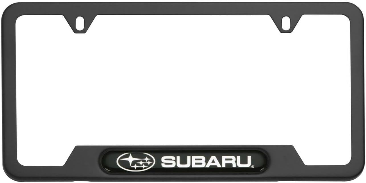 Logo License Plate Frame SOA342L167 Matte Black Outback Legacy WRX STi ...