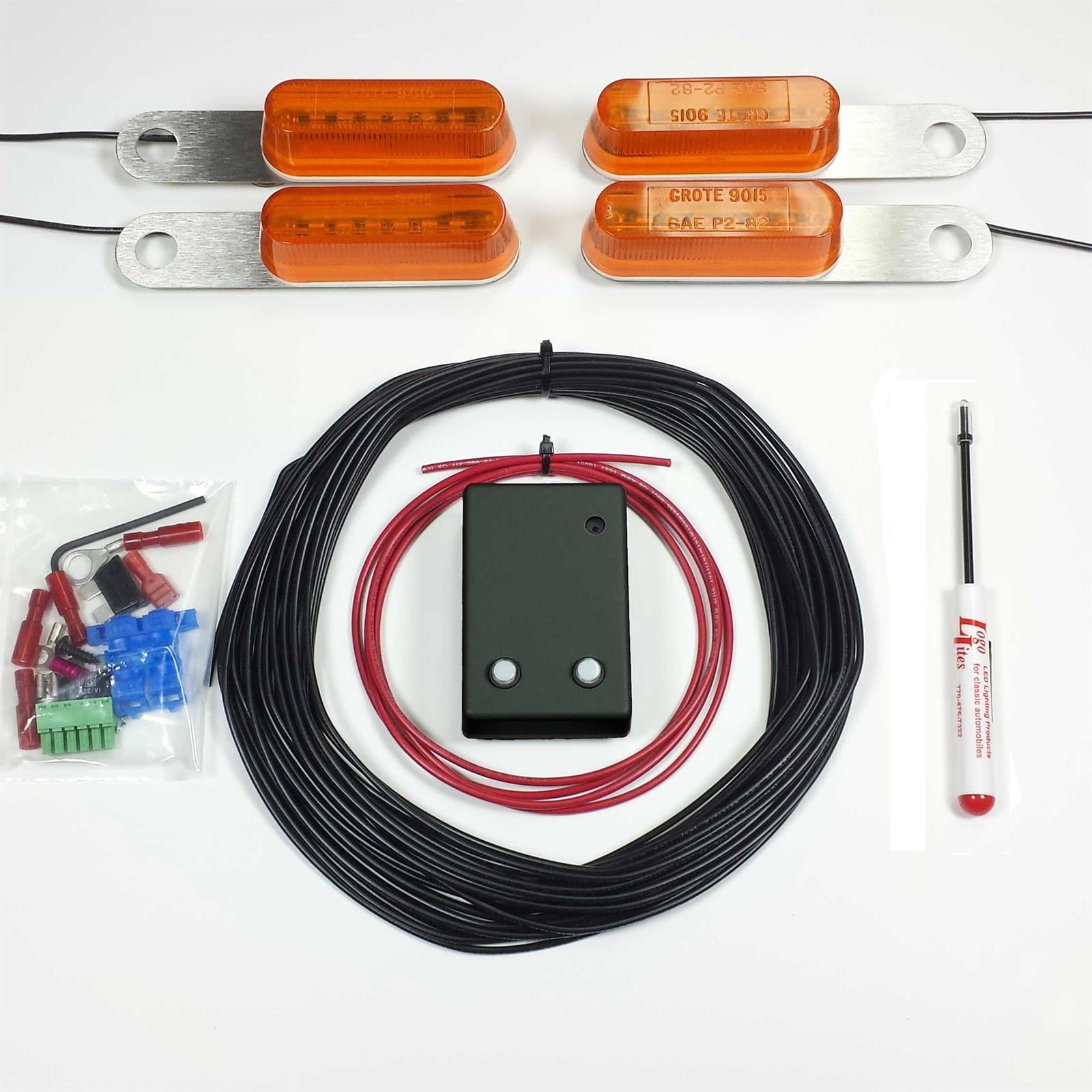 Logo Lites 236-605 Mini LED Turn Signal Kit for Model A Ford - Walmart.com