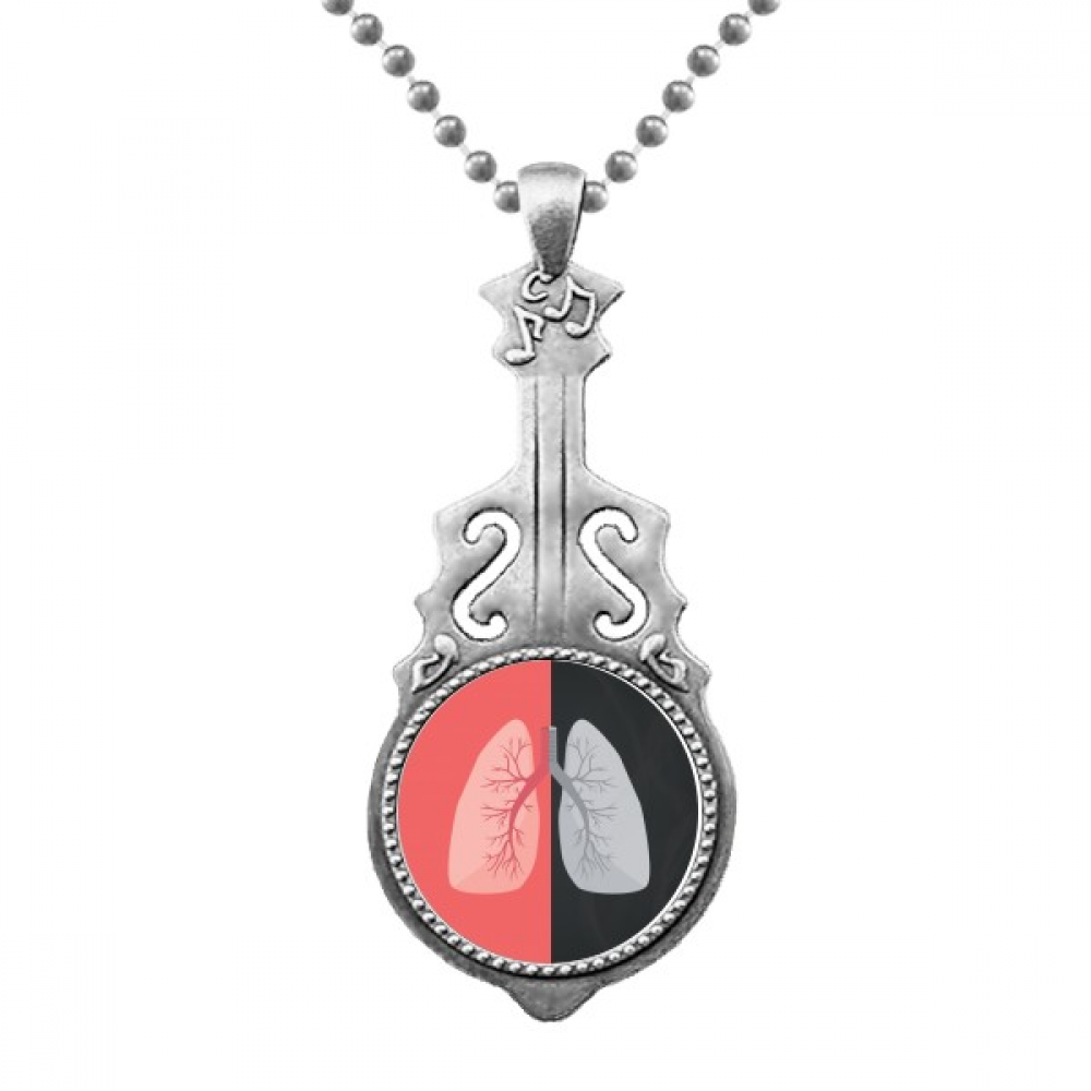Logo Lung Comparison Art Deco Fashion Pendant Jewelry Music Guitar ...