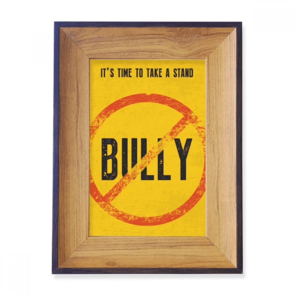 Logo No Bully Photo Frame Exhibition Display Art Desktop Painting ...