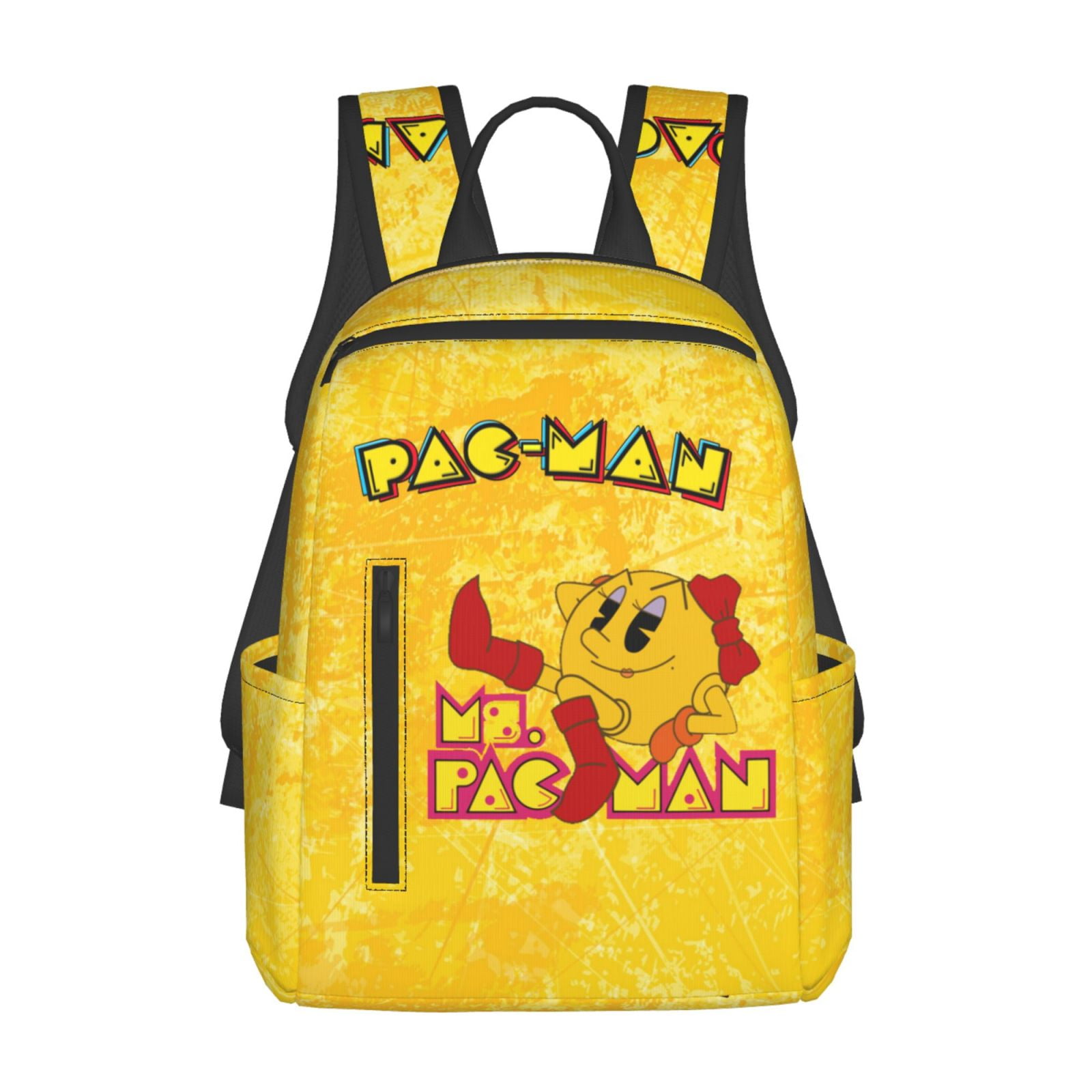Logo Pac-Man Backpack Lightweight Shoulders Daypack School Bag Casual ...