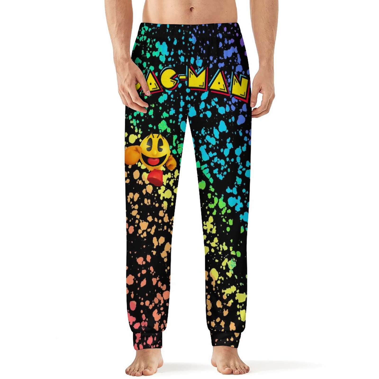 Logo Pac-Man Men's Pajama Pants Bottoms Fashion Daily Cozy Lounge Sleep ...
