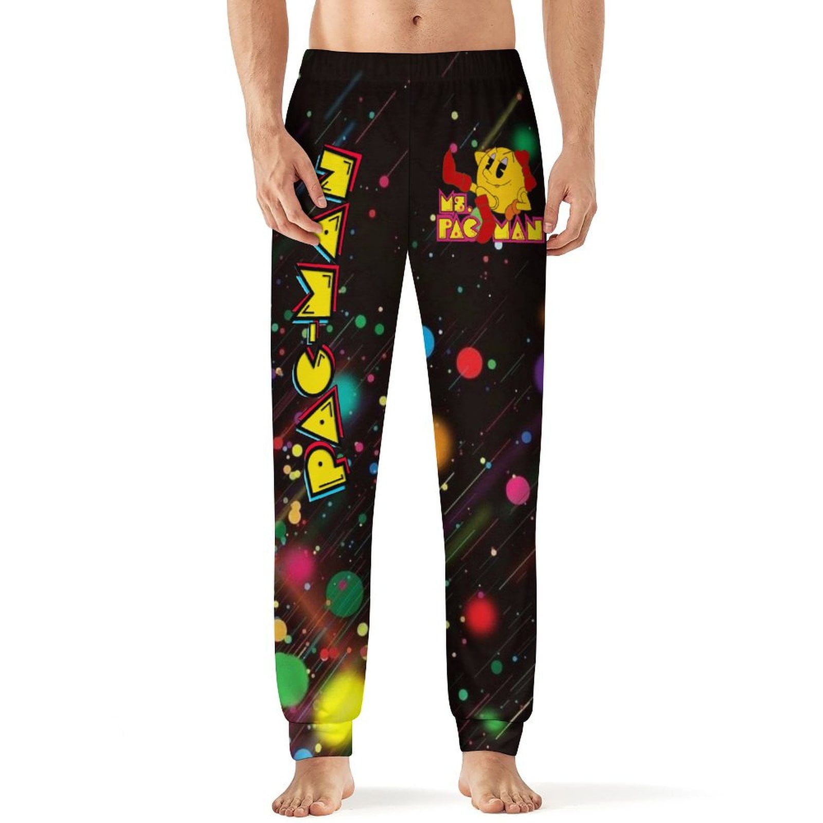 Logo Pac-Man Men's Pajama Pants Bottoms Fashion Daily Cozy Lounge Sleep ...