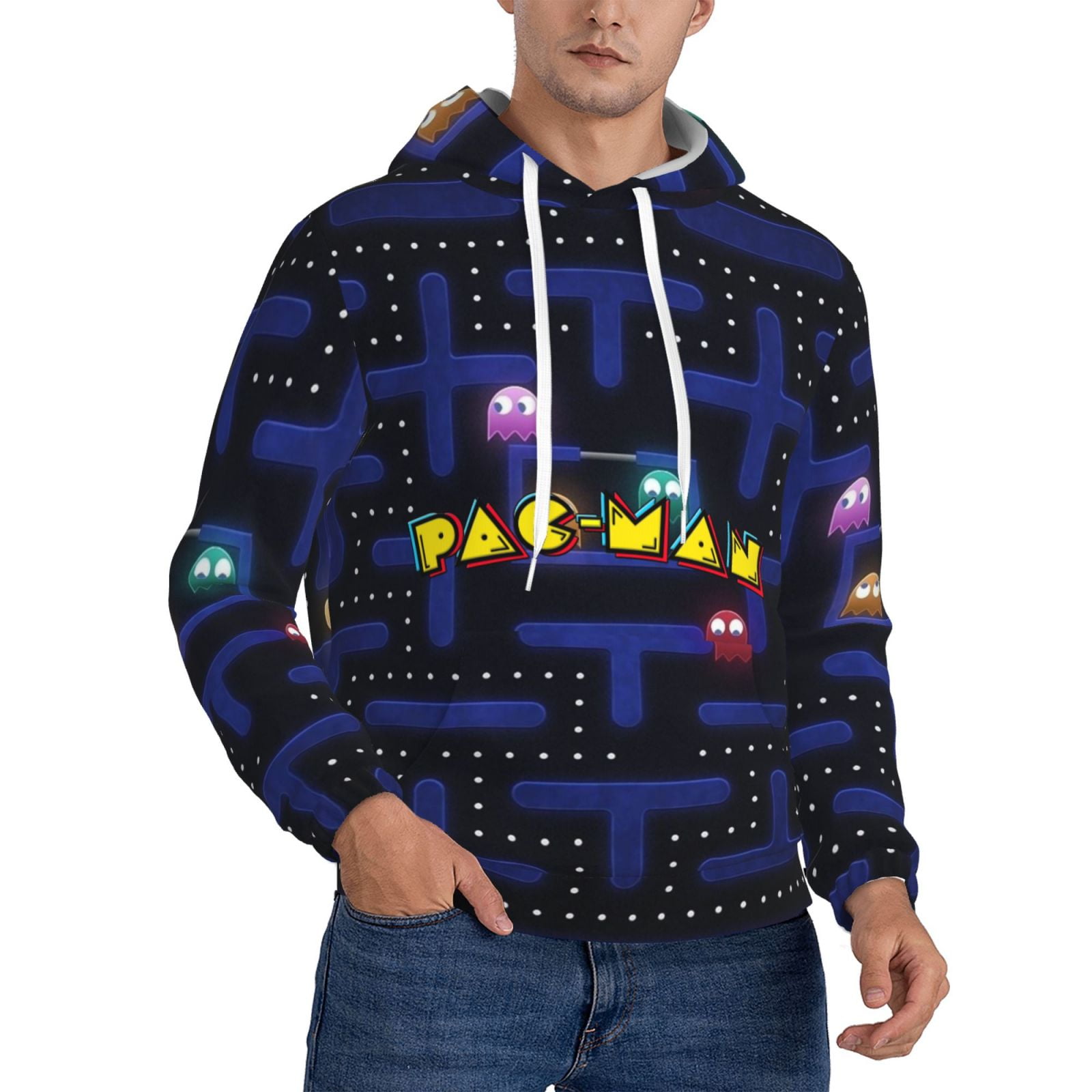 Logo Pac-Man Men's Sweatshirt Hoodies Hoody Novelty Fashion Daily ...