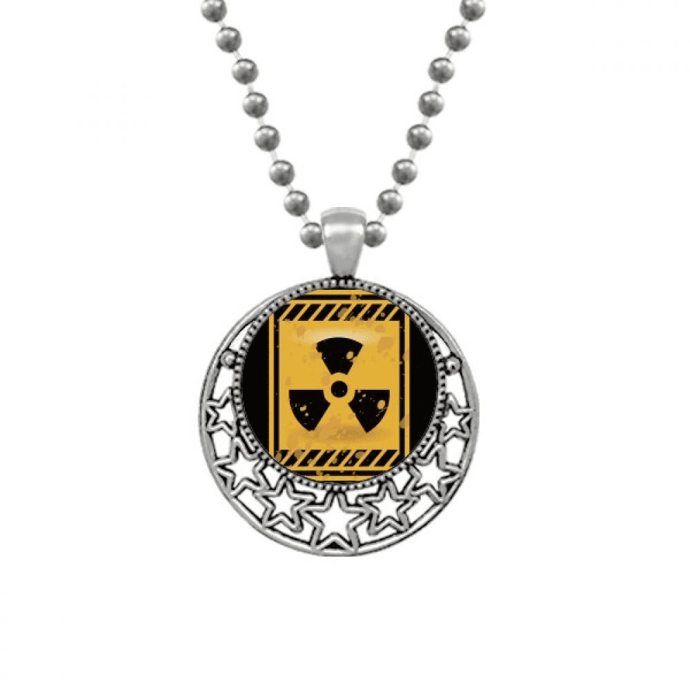 Logo Radioactive And Dangerous Substances No Entry Necklaces Pendant ...