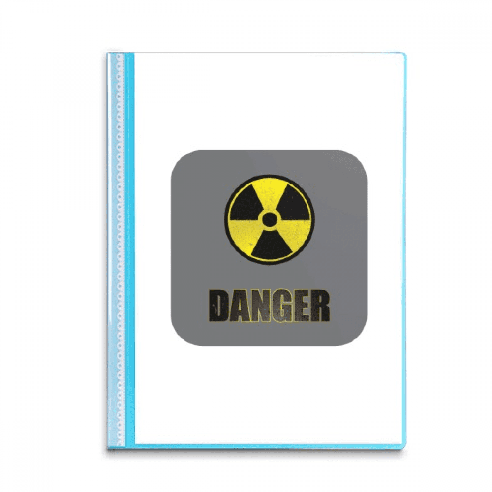 Logo Radioactive Substances Warning Book Sheet Protectors Portfolio ...