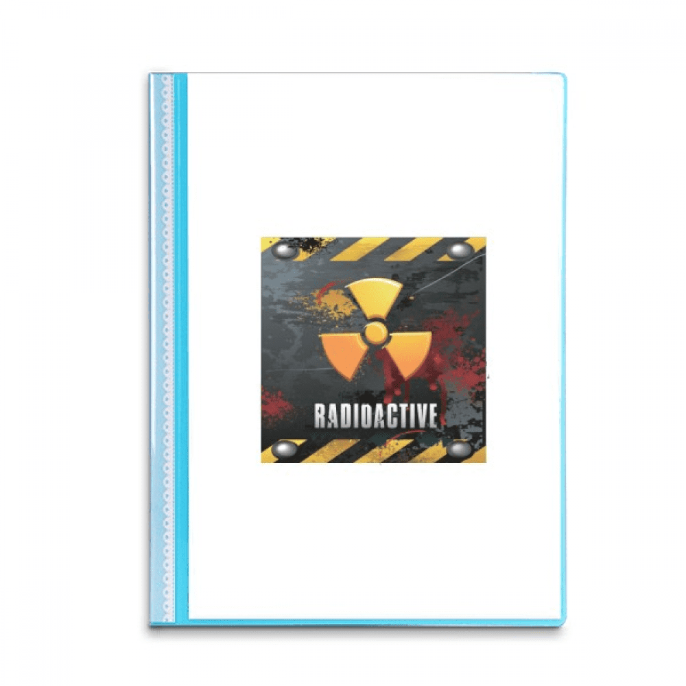 Logo Radioactive Substances Warning Book Sheet Protectors Portfolio ...