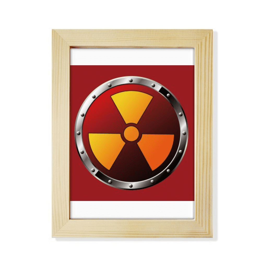 Logo Radioactive Substances Warning Desktop Adorn Photo Frame Display ...