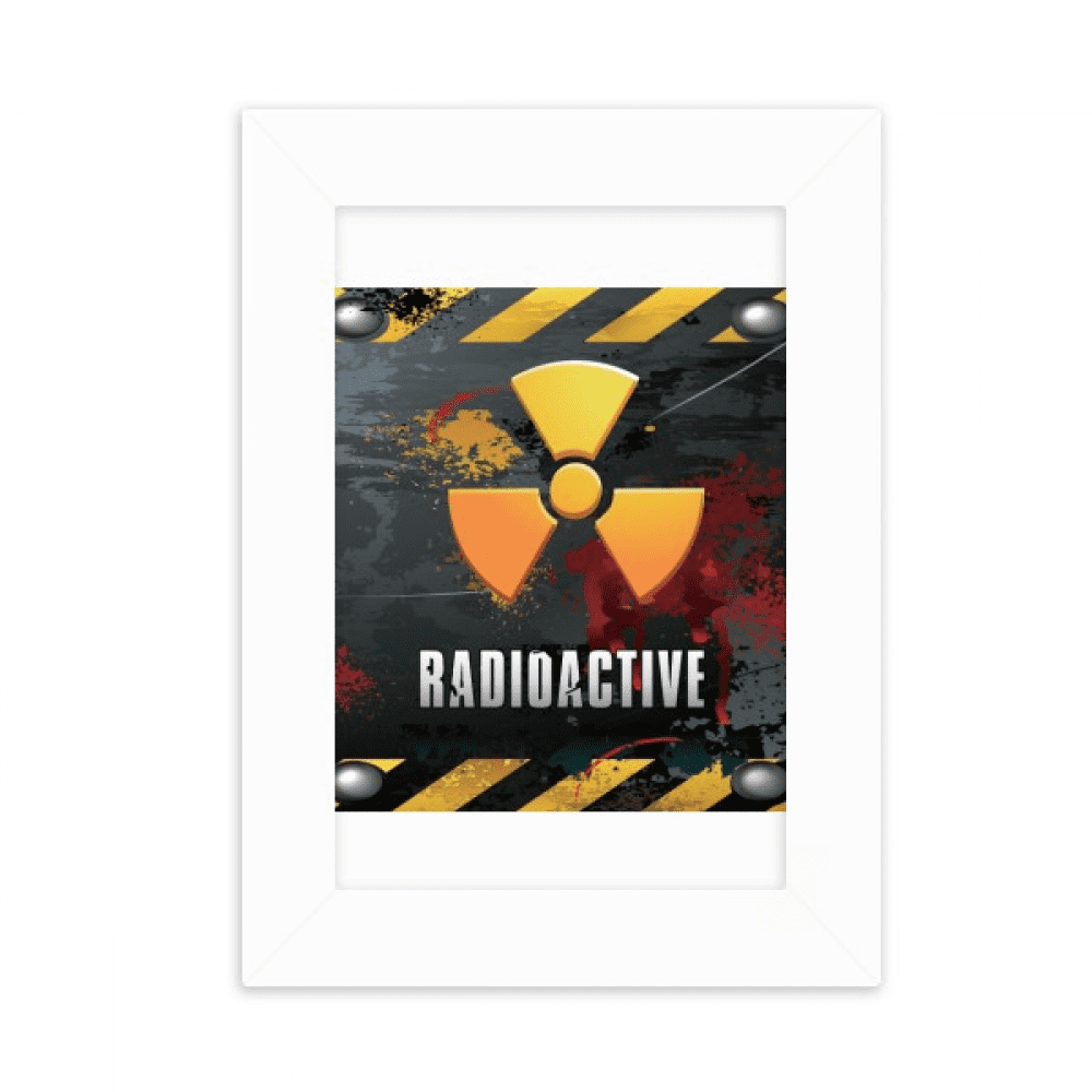 Logo Radioactive Substances Warning Desktop Photo Frame Picture Display ...