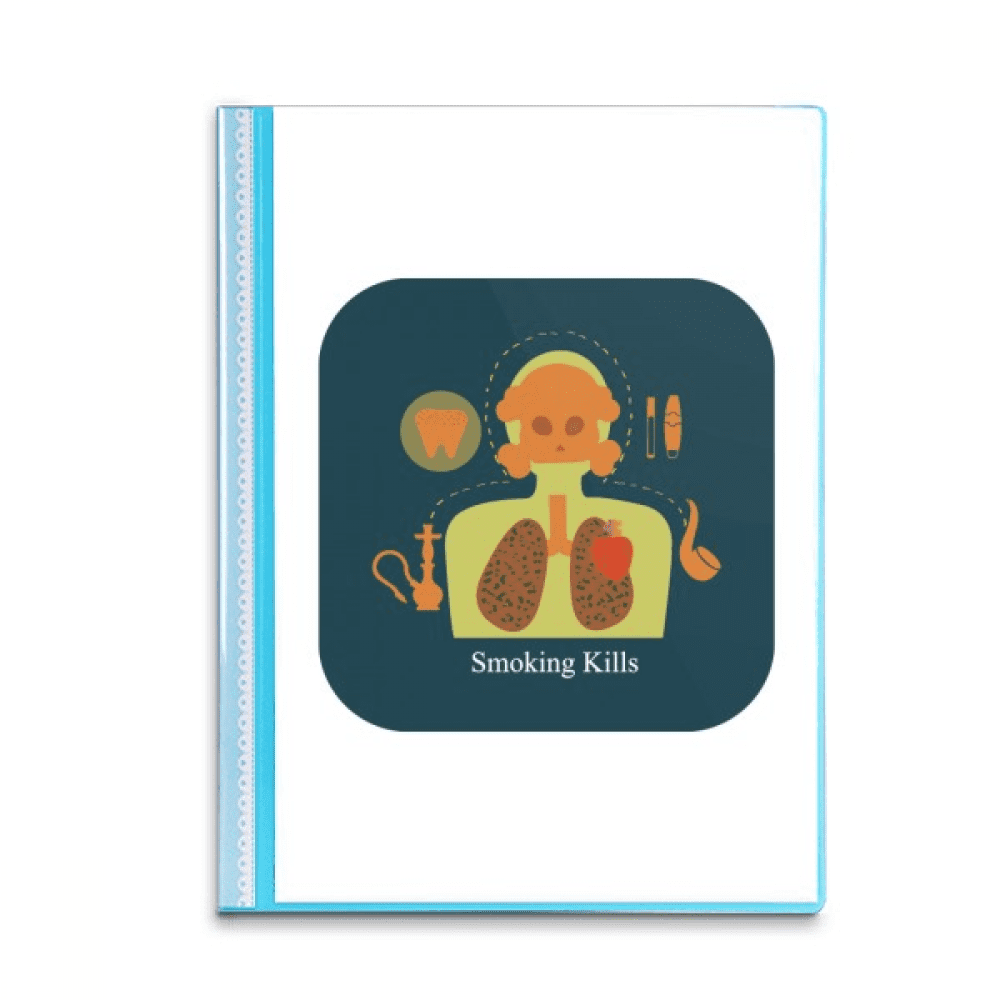 Logo Smoking Kills Art Deco Fashion Book Sheet Protectors Portfolio ...