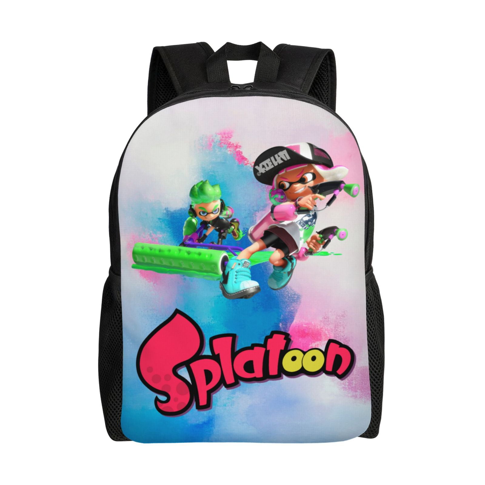 Logo Splatoon Cartoon Unisex Backpack Laptop Daypack Adjustable ...