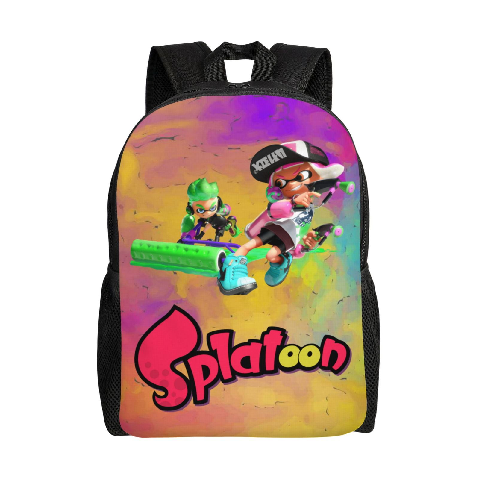 Logo Splatoon Cartoon Unisex Backpack Laptop Daypack Adjustable ...