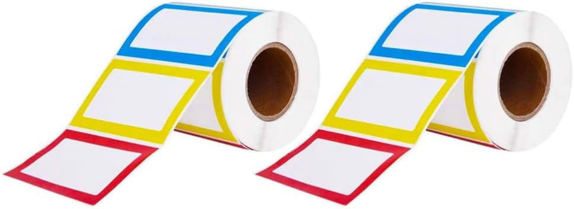 Logo Stickers Printable Tags 2 Rolls Writable Name Tags Name Tag ...