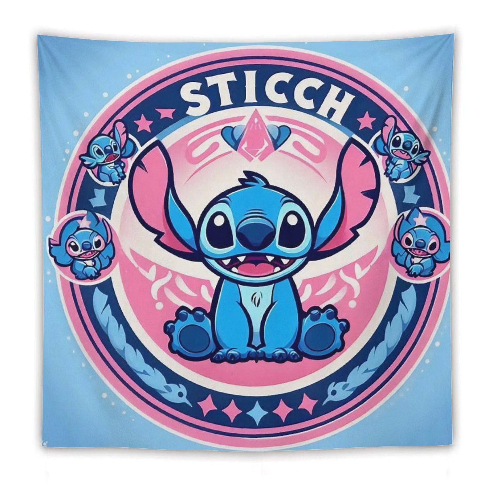 Logo Stitch Tapestry,Logo Stitch Poster for Bedroom Girls Boys,Wall ...
