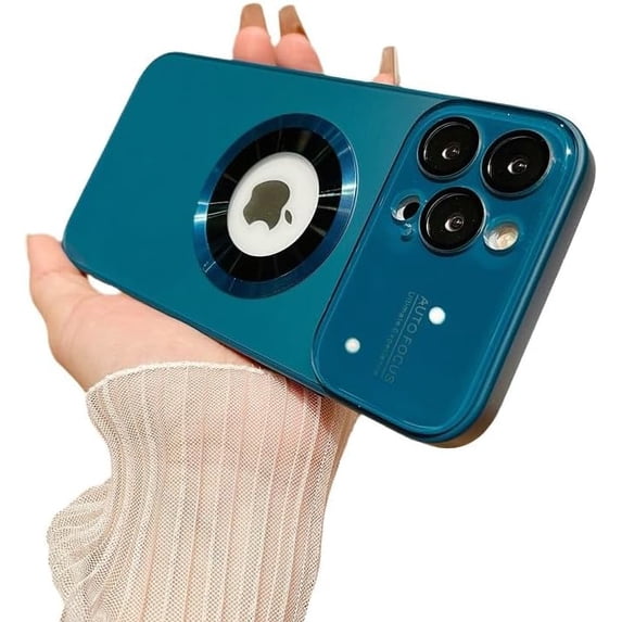 Logo View Glass Camera Protection Magnetic Case for iPhone, Compatible ...