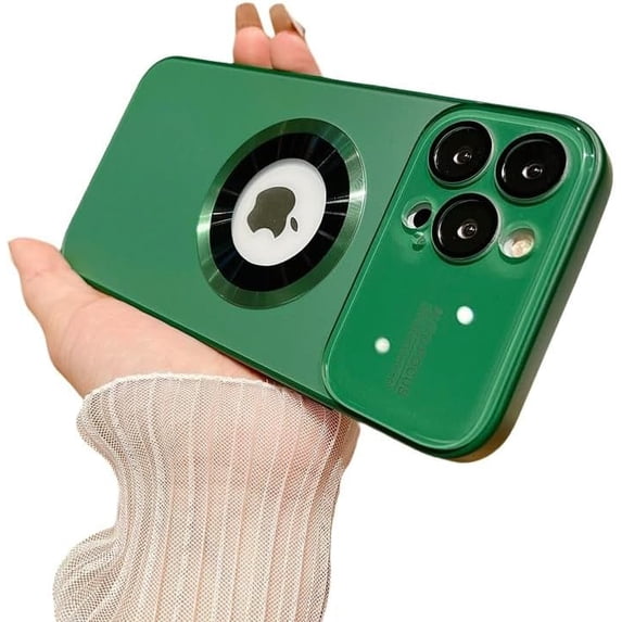 Logo View Glass Camera Protection Magnetic Case for iPhone, Compatible ...