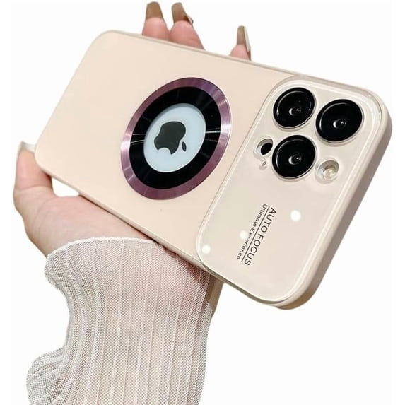 Logo View Glass Camera Protection Magnetic Case for iPhone, Compatible ...