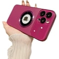 Logo View Glass Camera Protection Magnetic Case for iPhone, Compatible ...