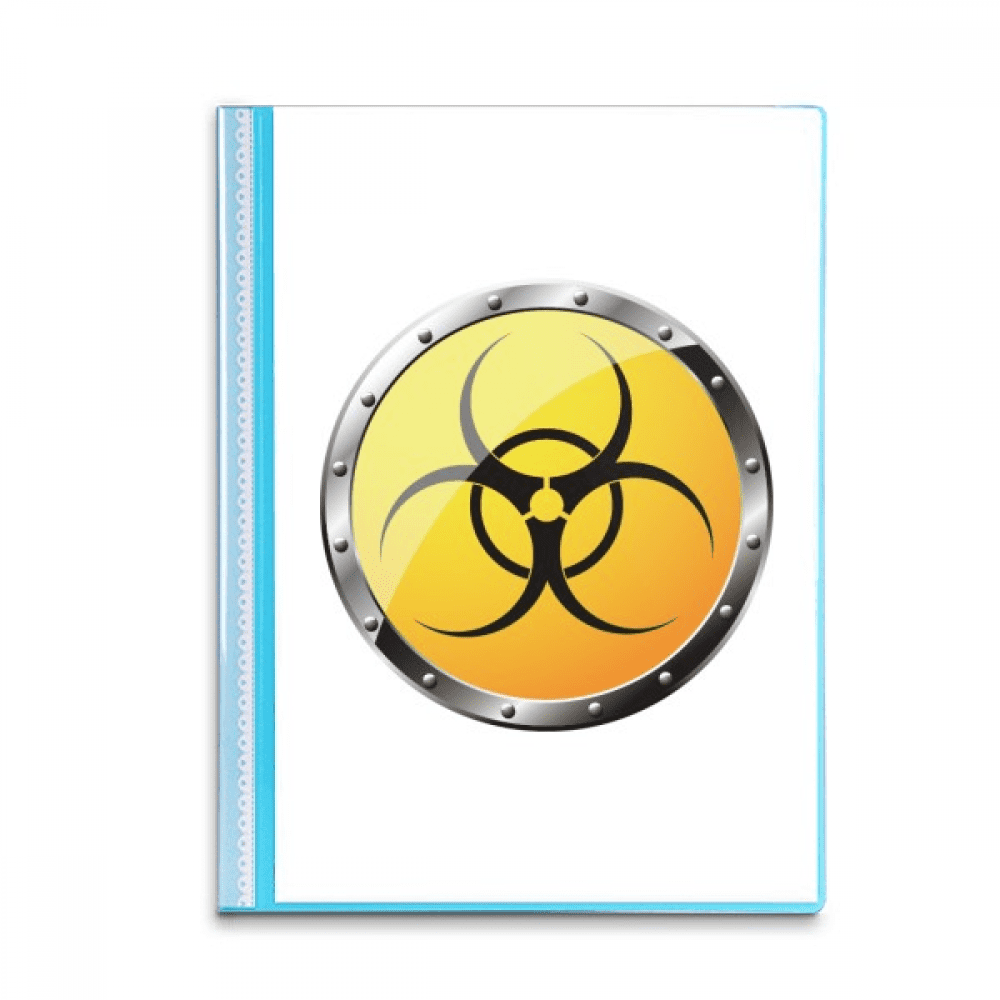 Logo Yellow Background Hazardous Substance Book Sheet Protectors ...