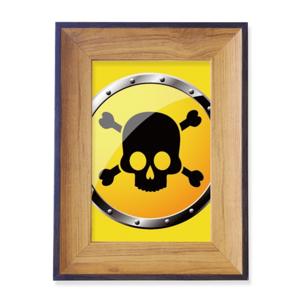 Logo Yellow Background Lethal Substance Photo Frame Exhibition Display ...
