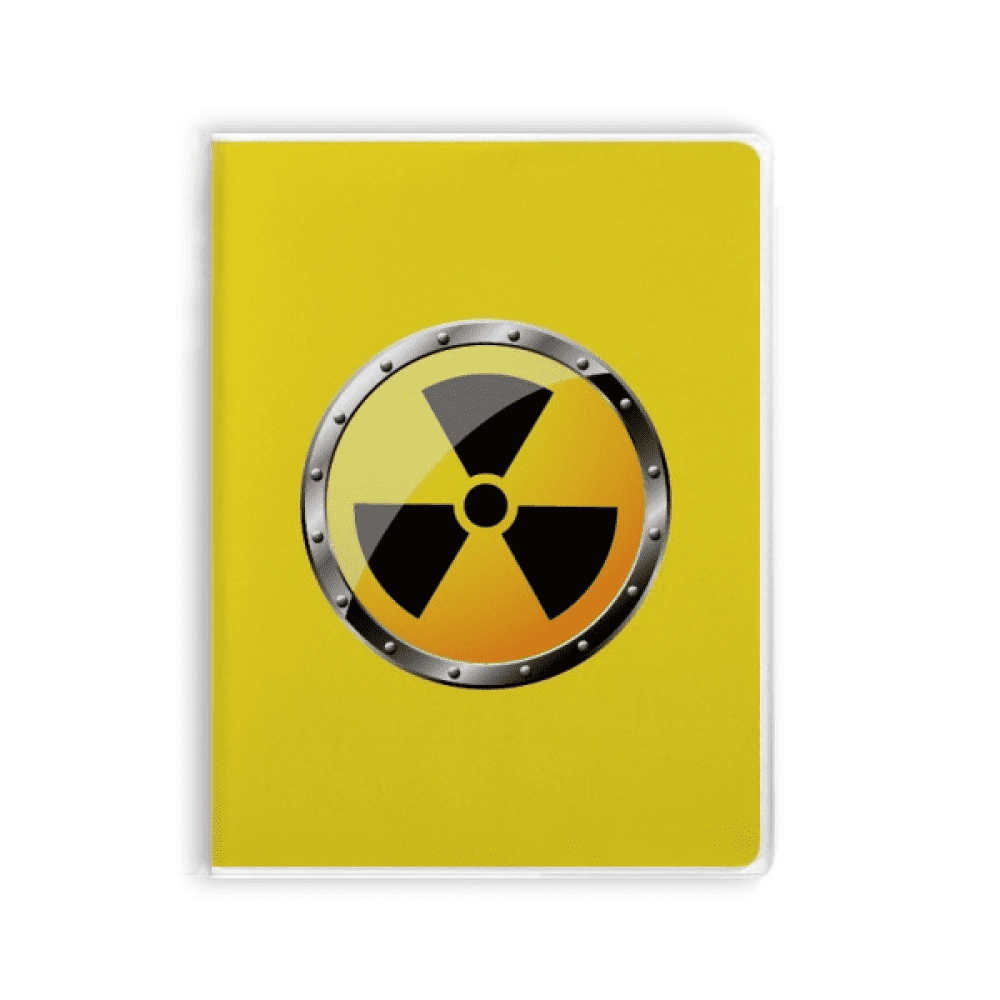 Logo Yellow Background Radioactive Substances Warning Notebook Gum ...
